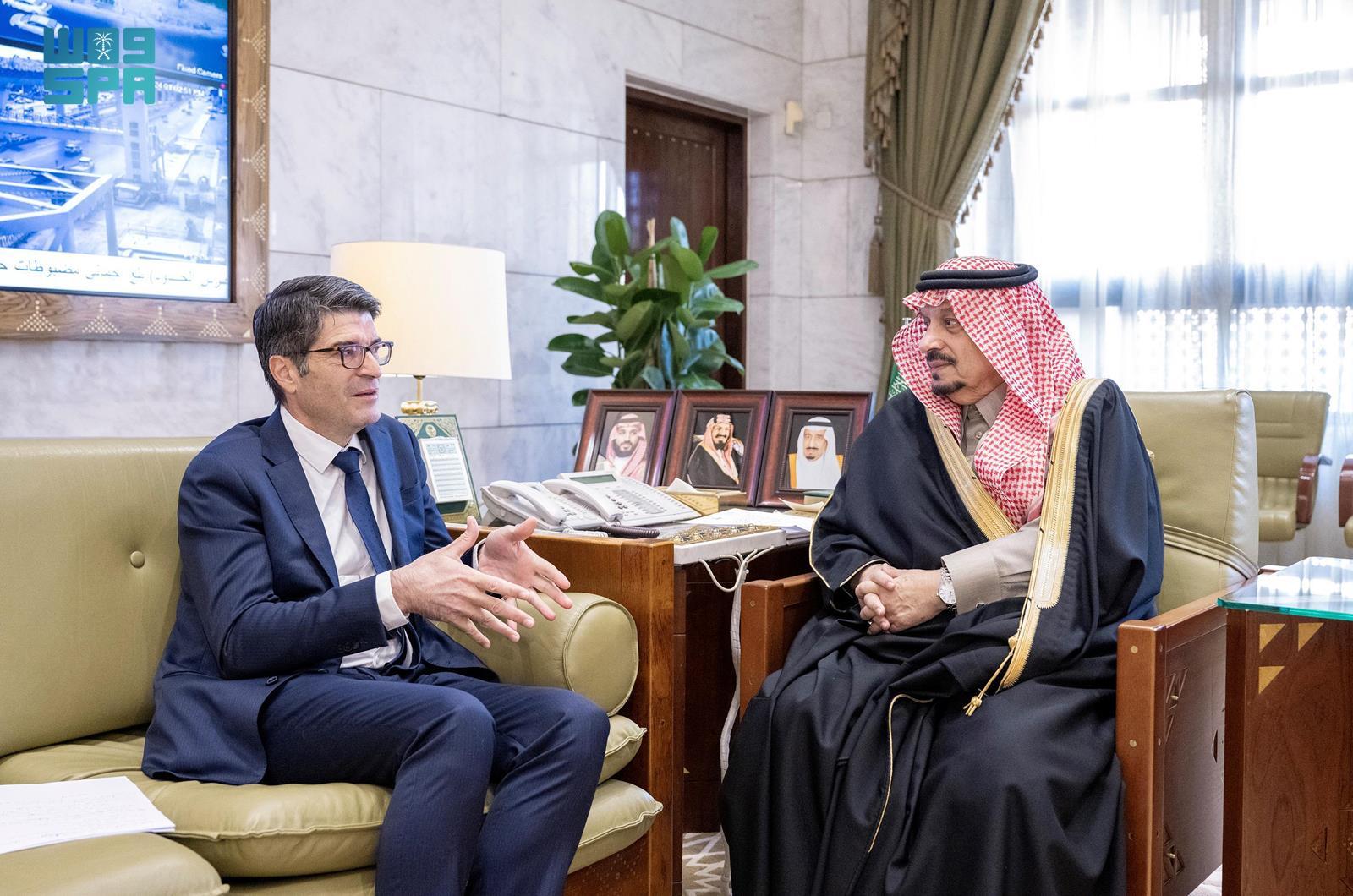 Riyadh Governor Receives Ambassador of France to Saudi Arabia