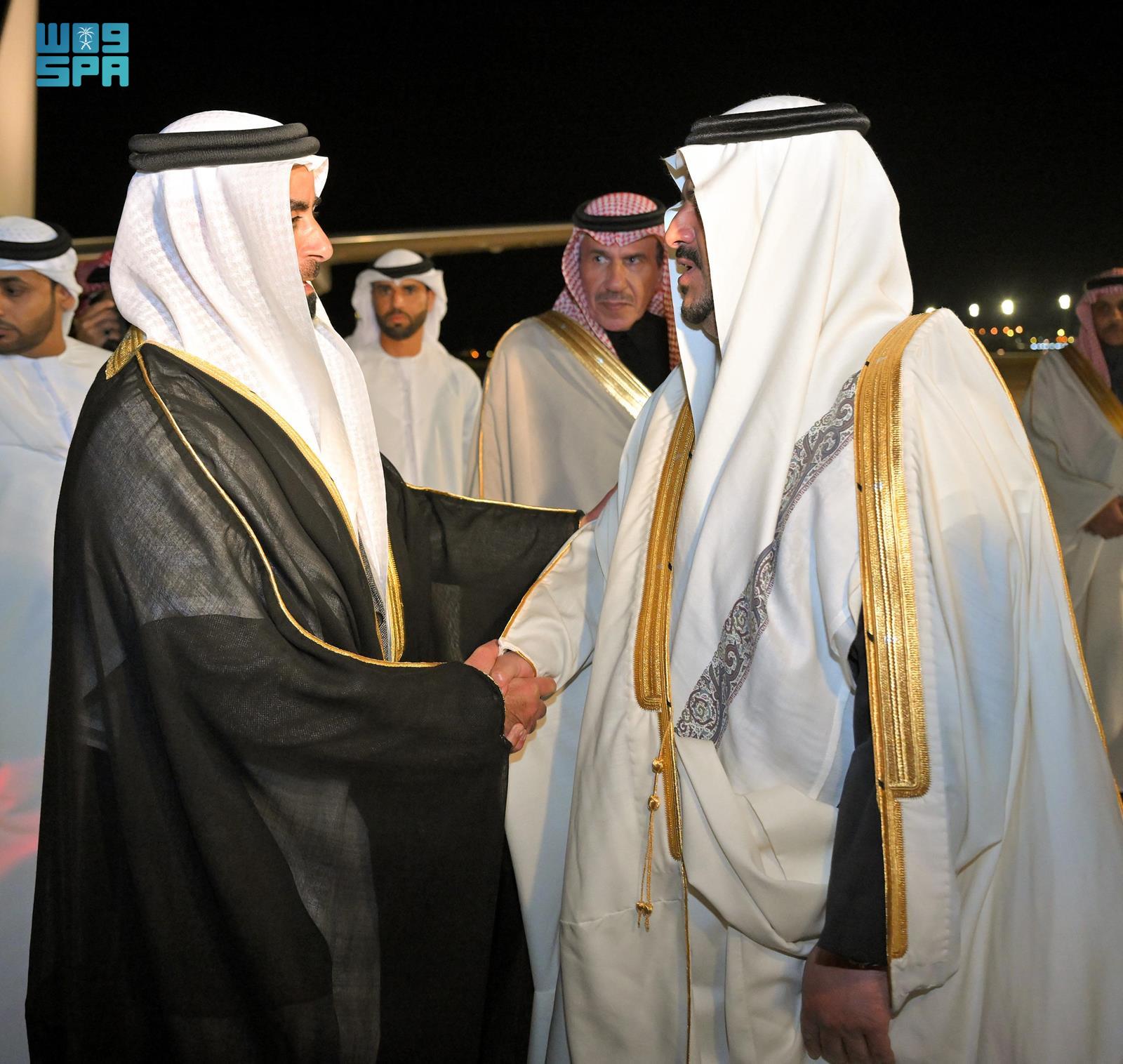 UAE Deputy Prime Minister Arrives in Riyadh