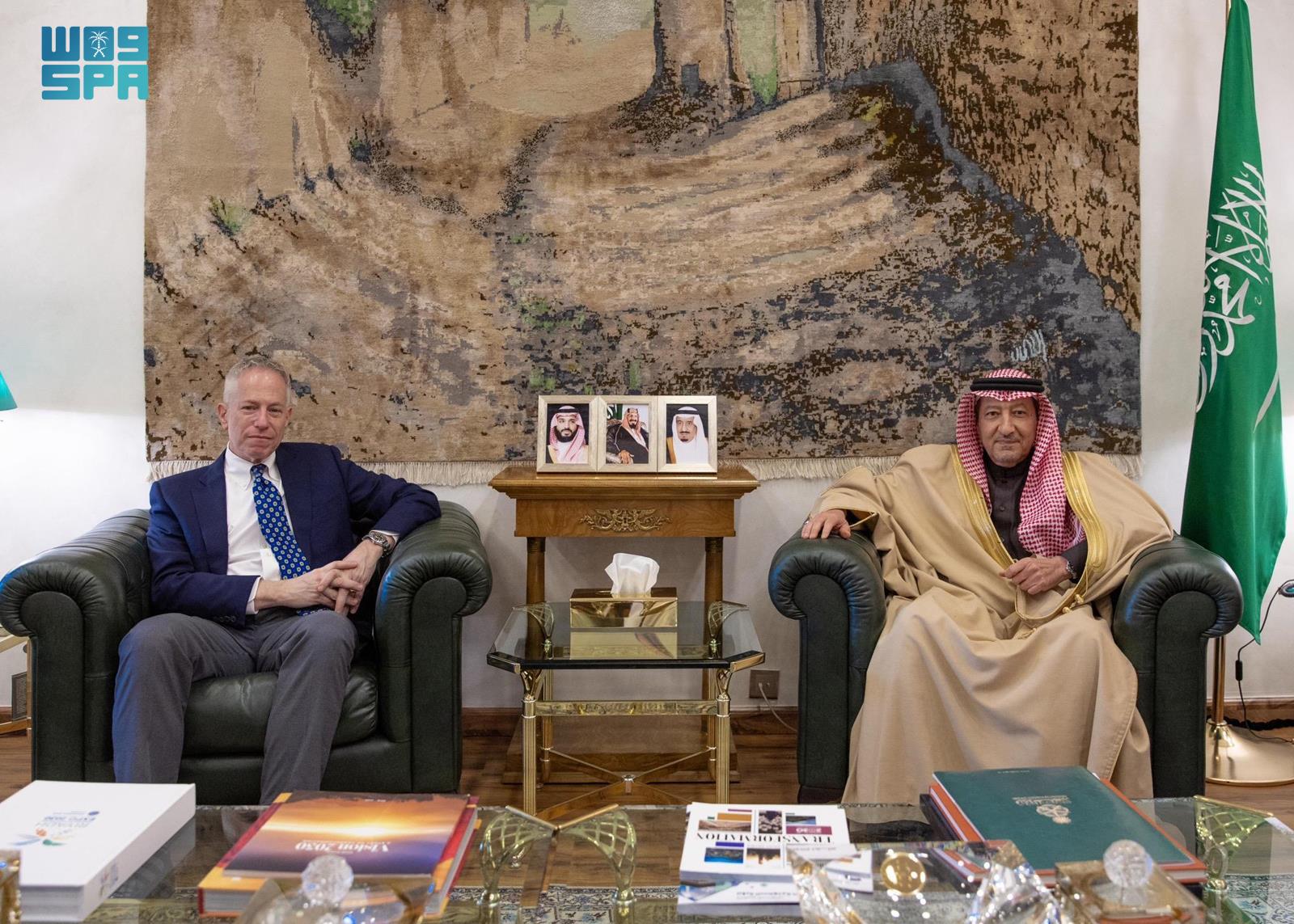 Vice Minister of Foreign Affairs Receives US Ambassador to Saudi Arabia