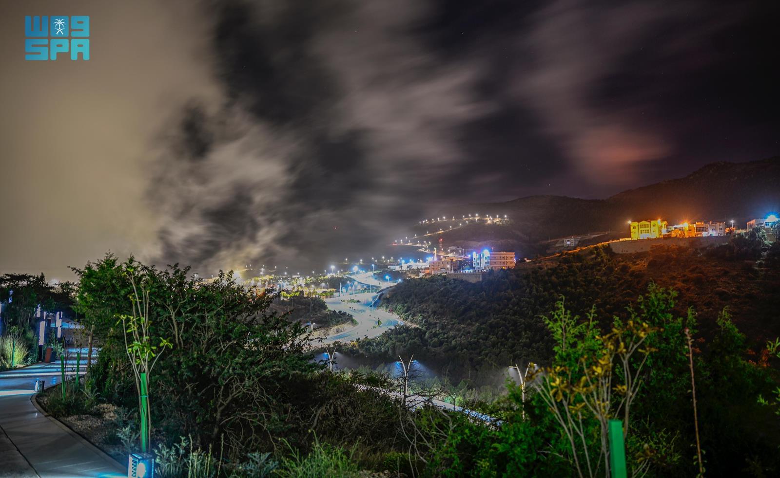 Raghadan Forest in Al-Baha Transforms into Stunning Winter Landscape