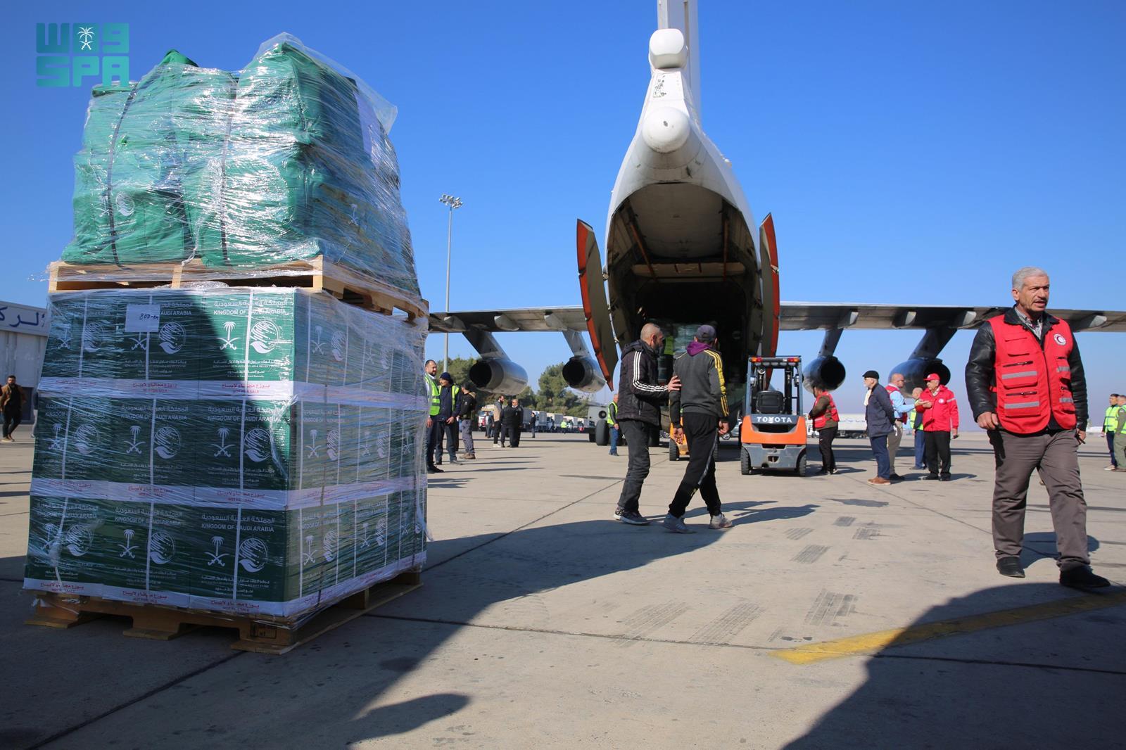 First Saudi Airlift Plane Arrives in Damascus to Assist Syrian People