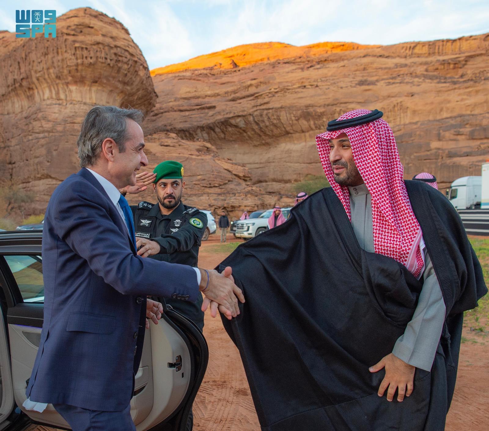 HRH the Crown Prince, Hellenic Republic's Prime Minister Meet in AlUla ...