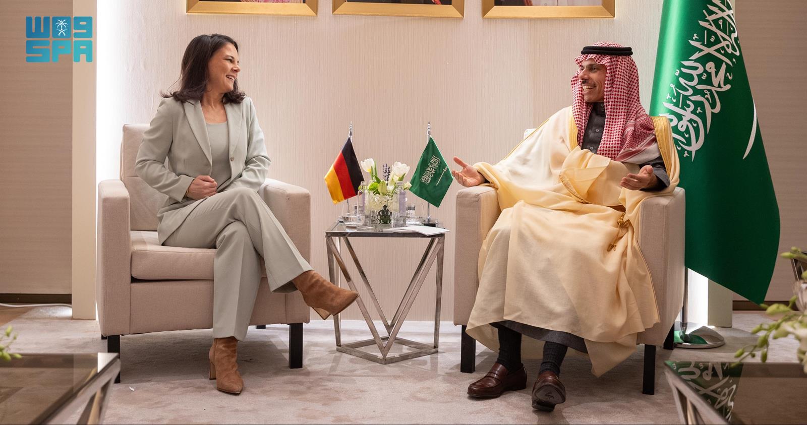 Saudi, German Foreign Ministers Hold Talks in Riyadh