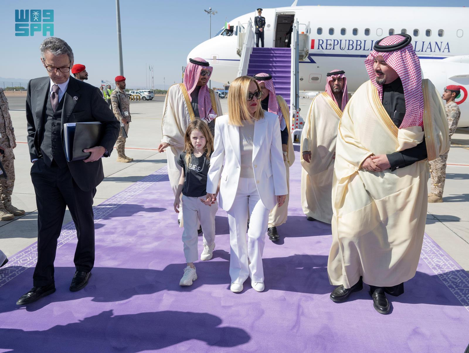 Prime Minister of Italy Arrives in AlUla