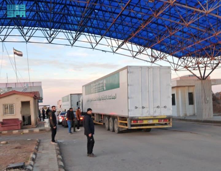 Convoy of 60 Saudi Aid Trucks Reaches Syria Through Nasib Crossing