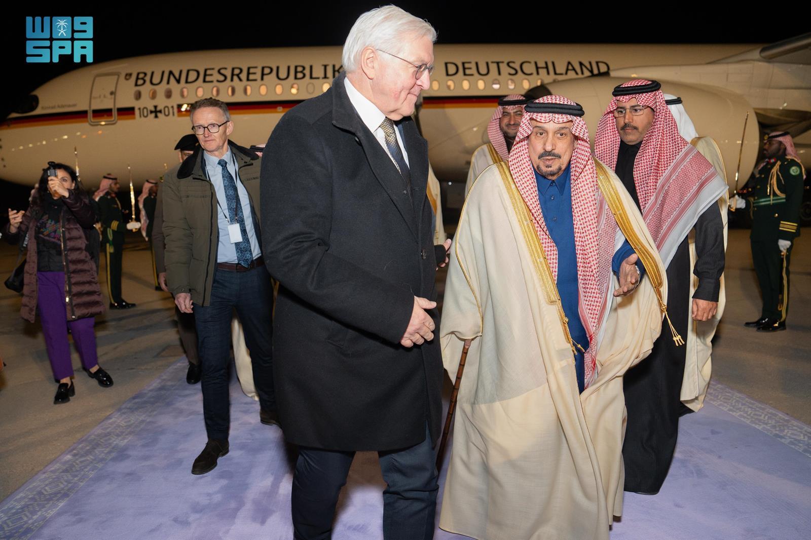 German President Arrives in Riyadh