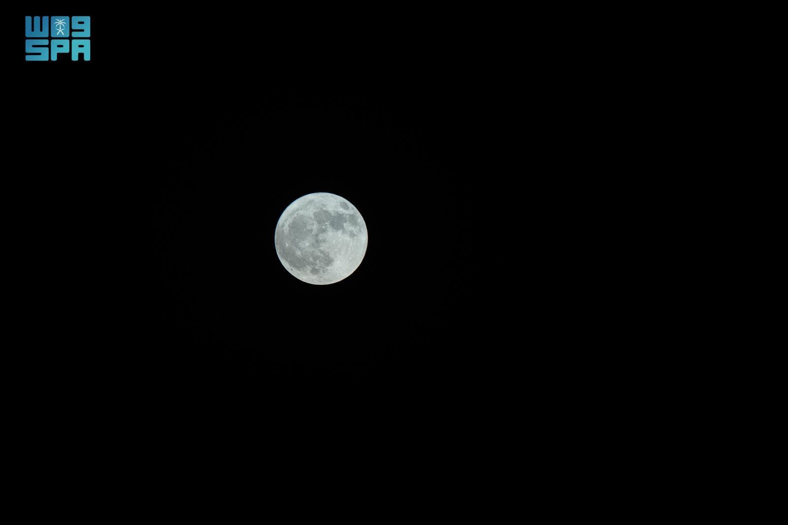 Ramadan Full Moon Captured in Northern Borders Region