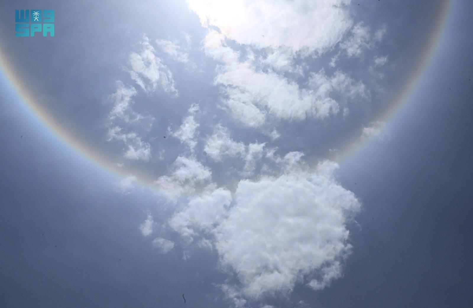 Rare Solar Halo Illuminates Aseer’s Skies