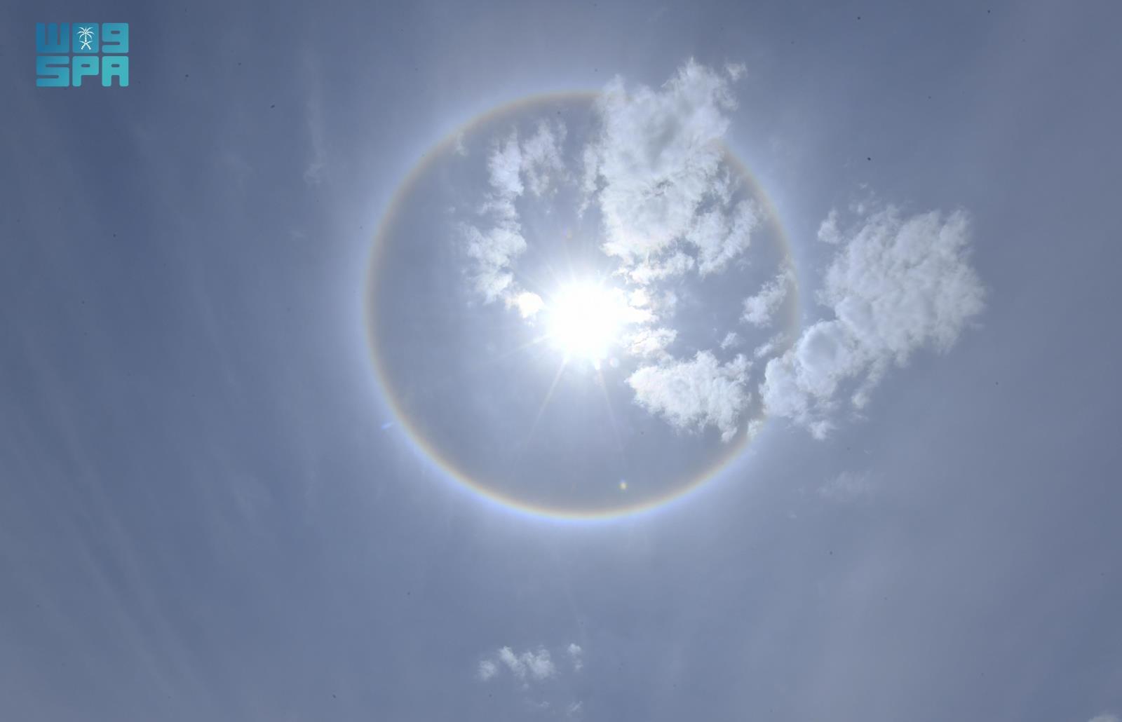 Rare Solar Halo Illuminates Aseer’s Skies