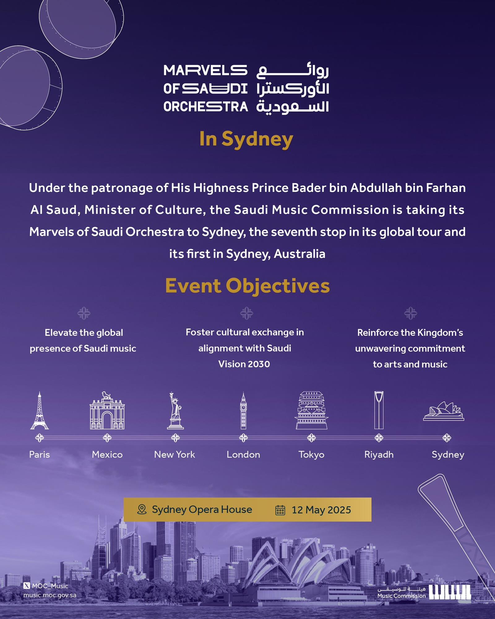 Sydney to Host Marvels of Saudi Orchestra