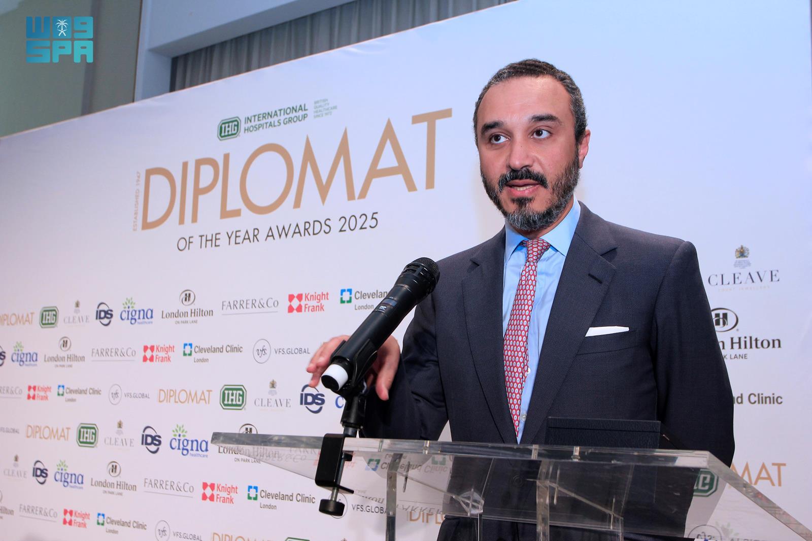 Saudi Ambassador to UK Receives 2025 MENA Diplomat of Year Award