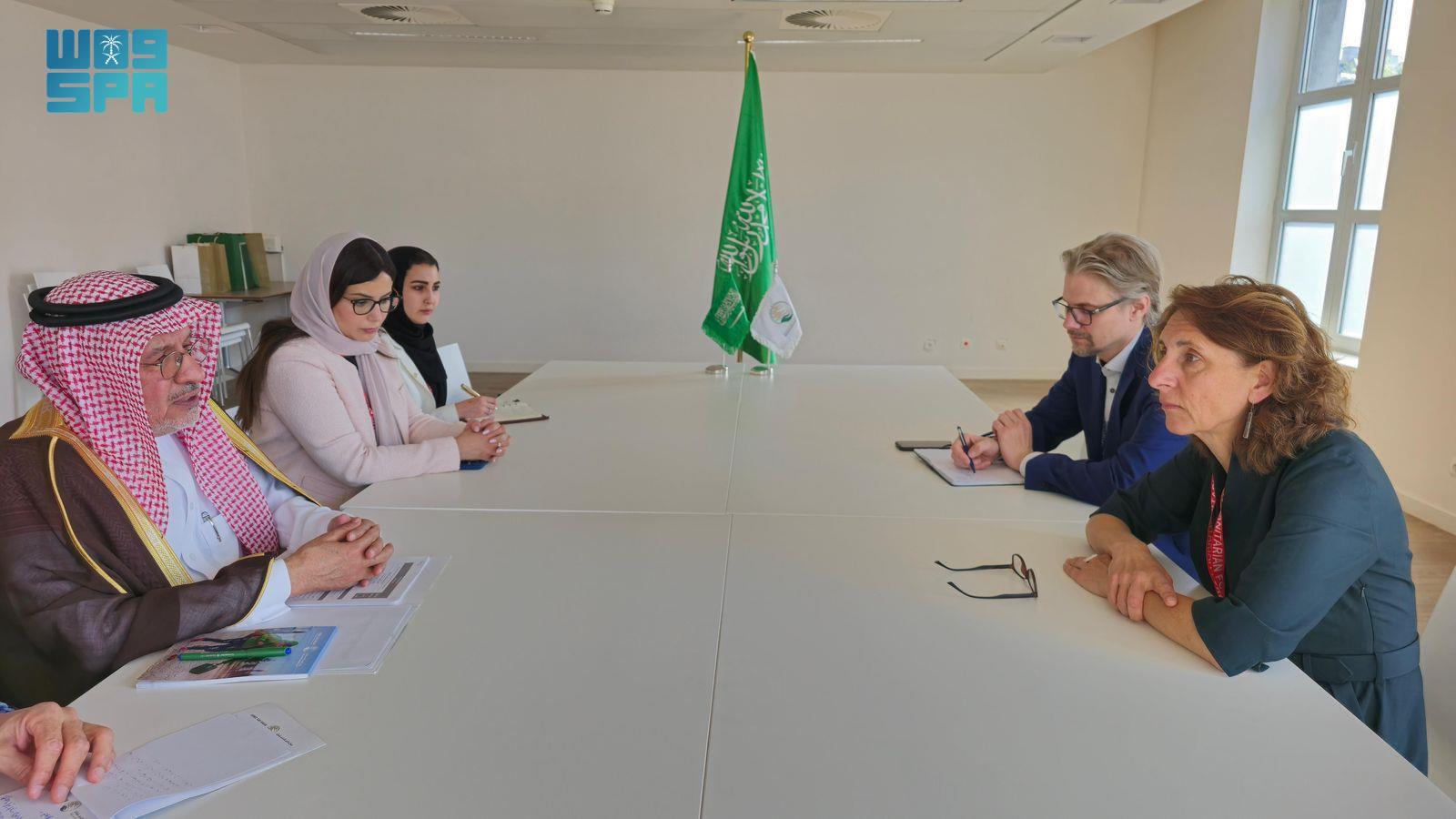 KSrelief Chief Meets German Envoy for Middle East Humanitarian Aid
