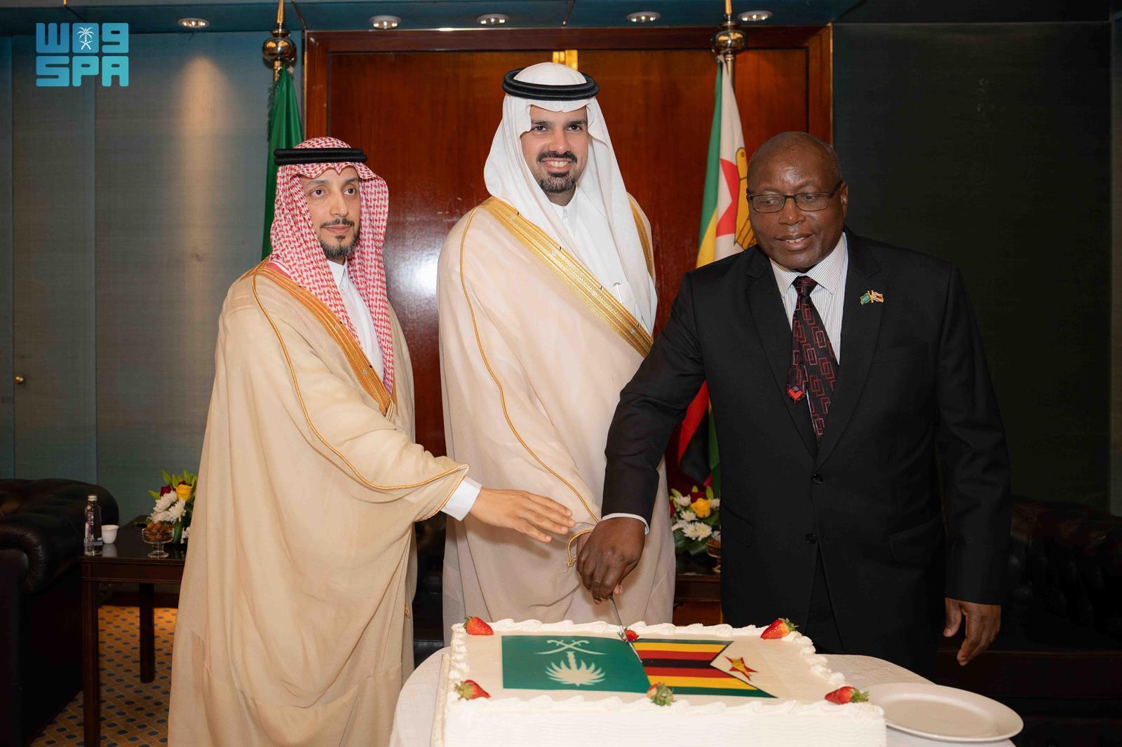 Riyadh Region Mayor Attends Embassy of Zimbabwe's National Day Ceremony