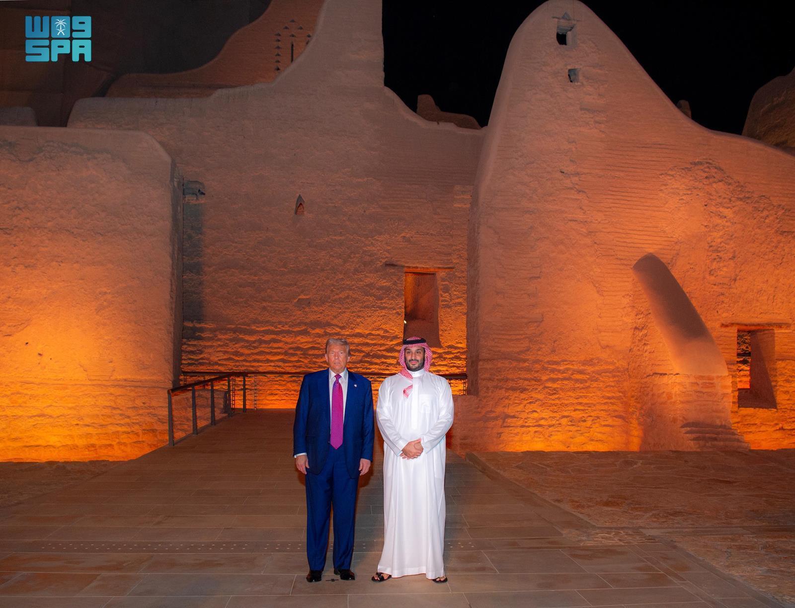 HRH the Crown Prince Accompanies US President on Tour of Diriyah’s At ...