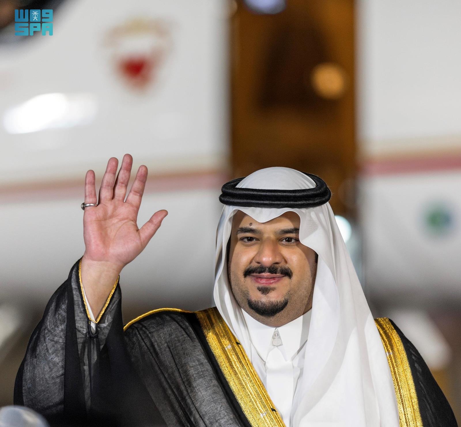 Bahraini Crown Prince Arrives in Riyadh