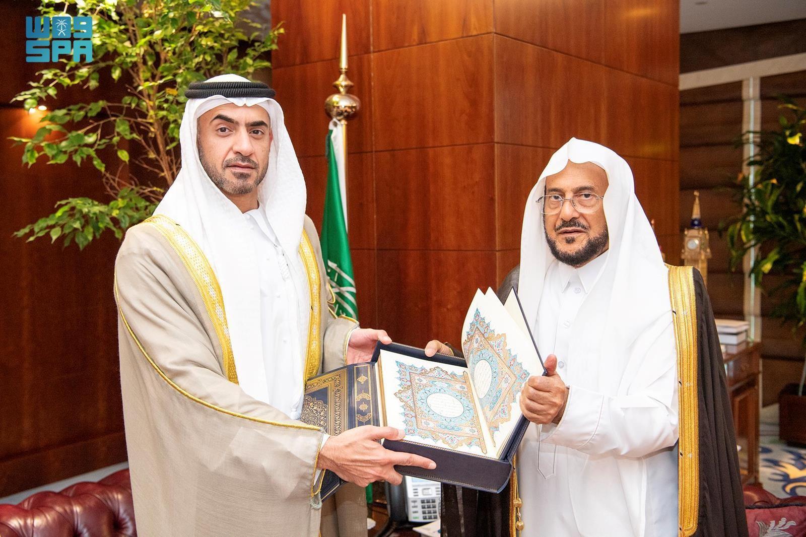 Minister of Islamic Affairs Receives UAE Ambassador to Saudi Arabia