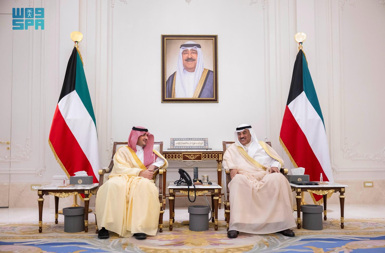 Crown Prince of Kuwait Receives Interior Minister