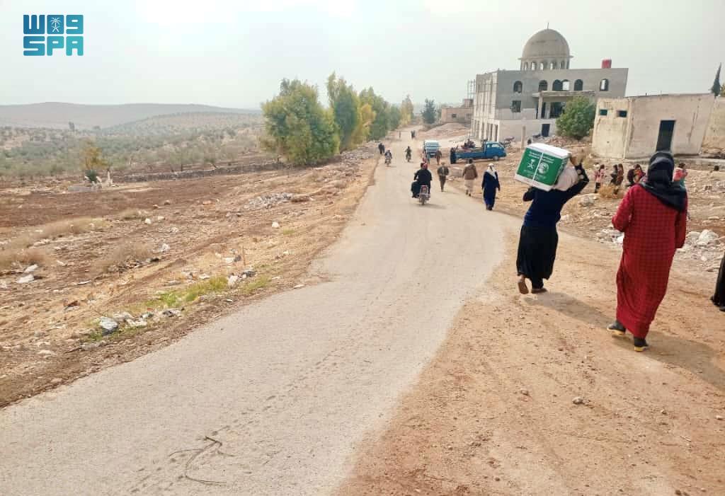 KSrelief Distributes 1,957 Food Baskets in Syria's Idlib