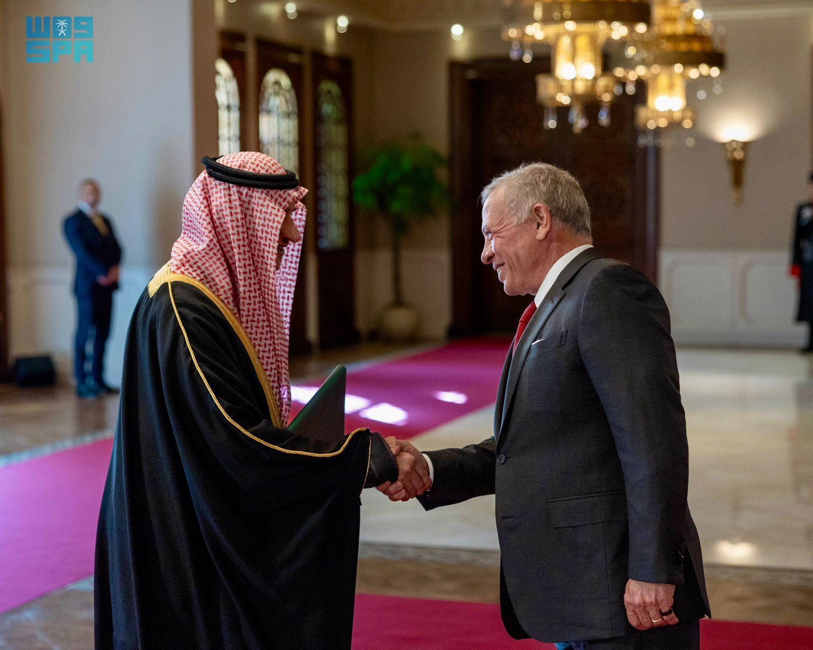 Saudi Ambassador Presents Credentials to King of Jordan