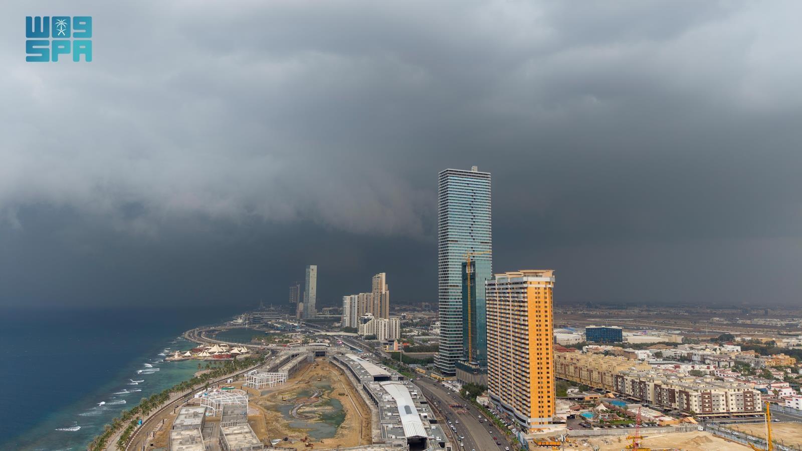 Rain Falls in Jeddah